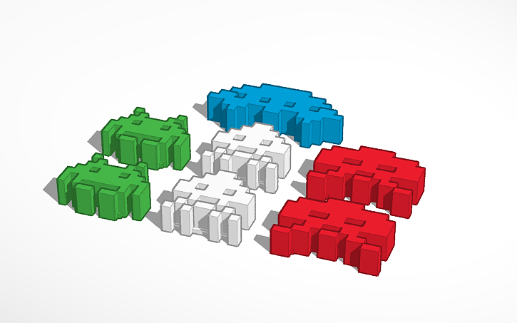 3D design Thicc Space invaders | Tinkercad