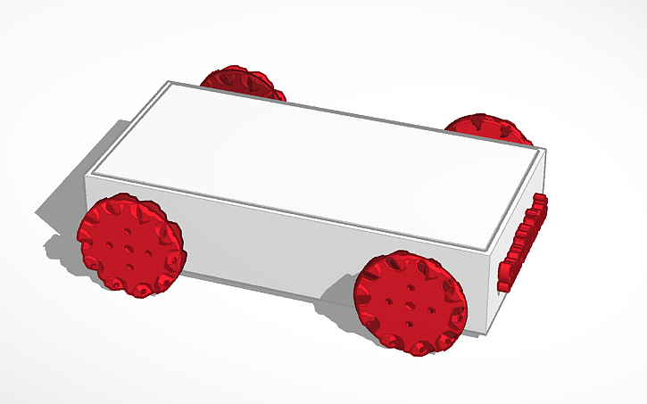 3D design Wheels Platform - Tinkercad