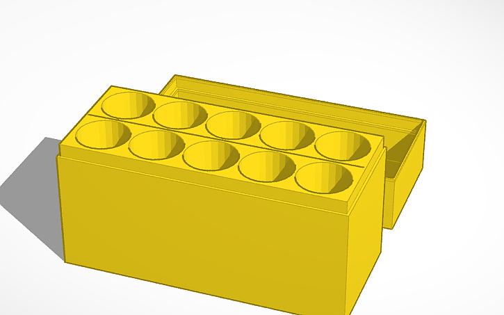 3D design 18650 10x Storage Box | Tinkercad