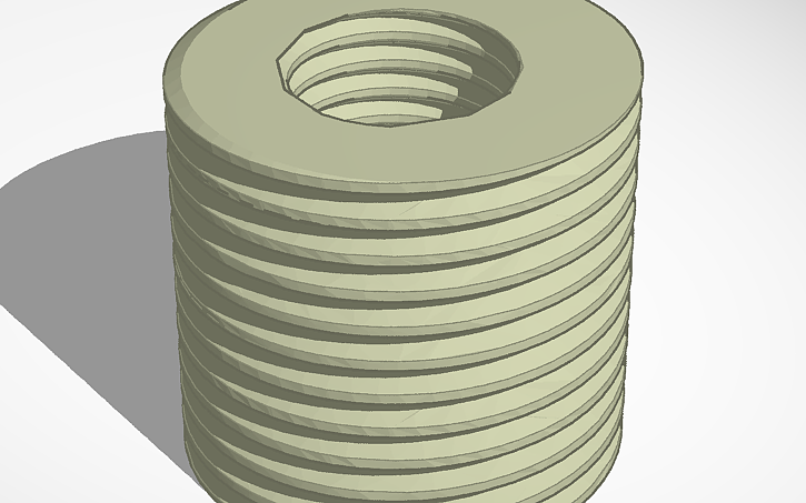 3D design m10x1.25 to m18x1.5 thread adapter - Tinkercad