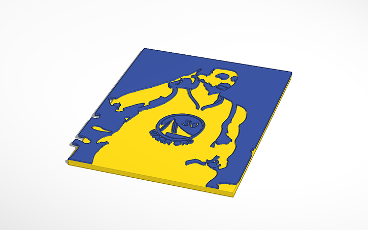 3D design Stephen Curry 30 - Tinkercad