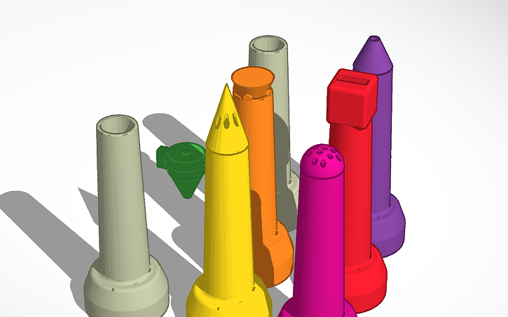 3D design Milk jug spouts & Vent Cap - Tinkercad