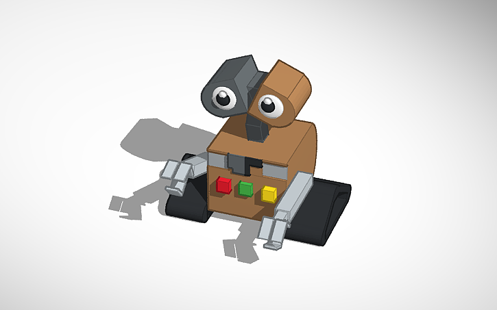 3D design Copy of robot Wall-E - Tinkercad