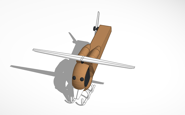 3D design beaver copter - Tinkercad