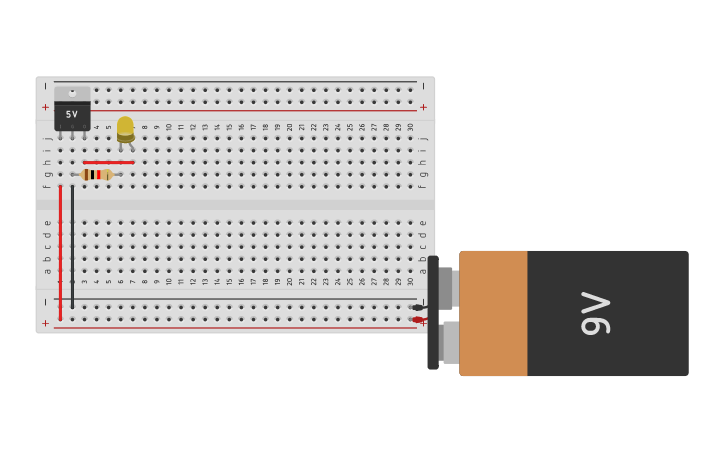 Circuit Design Led With Breadboard Cathode Tinkercad