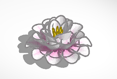 3D design flower | Tinkercad