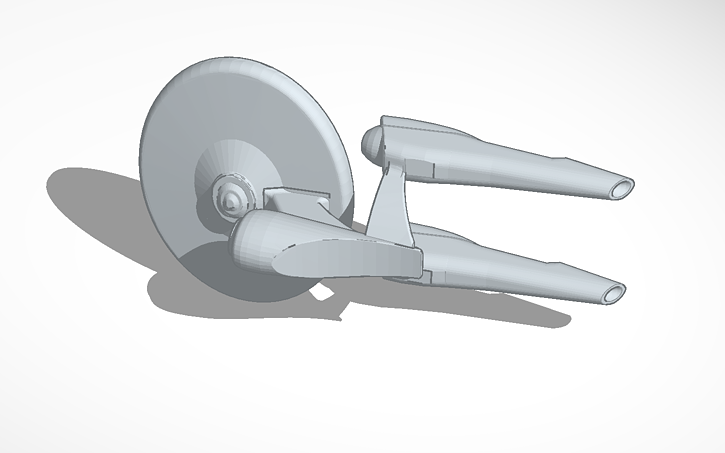 3D design star trek enterprise - Tinkercad