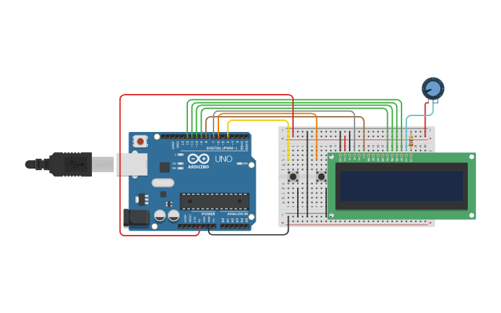 Circuit Design Reaction Timer Tinkercad