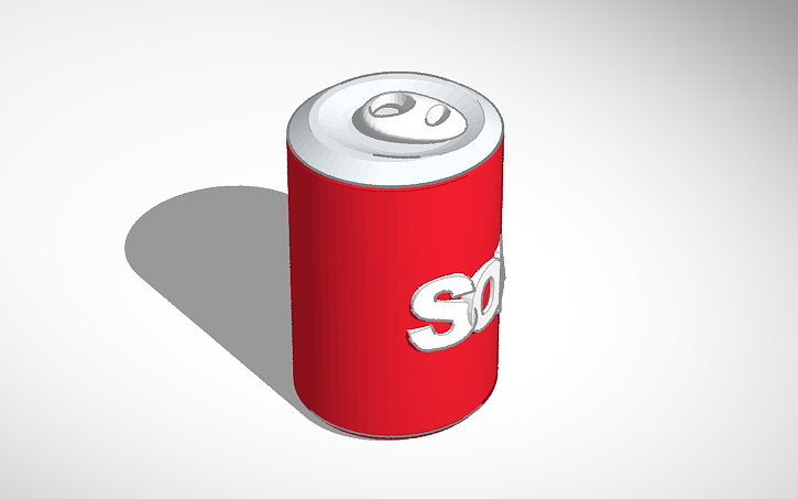 3D design Soda Can - Tinkercad