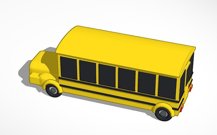 3D design School Bus - Tinkercad