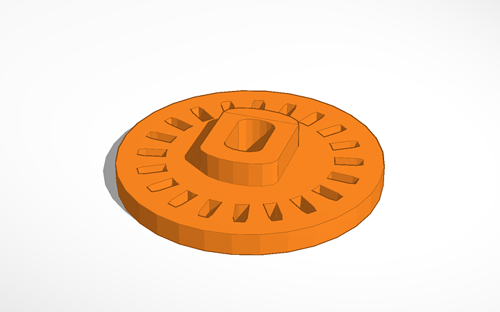3D design Incremental Encoder Wheel (for 4WD Robot Car) - Tinkercad