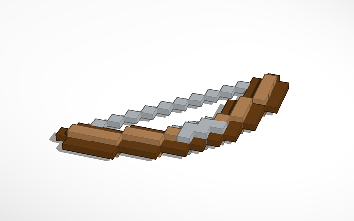 3D design 3D Minecraft Bow | Tinkercad