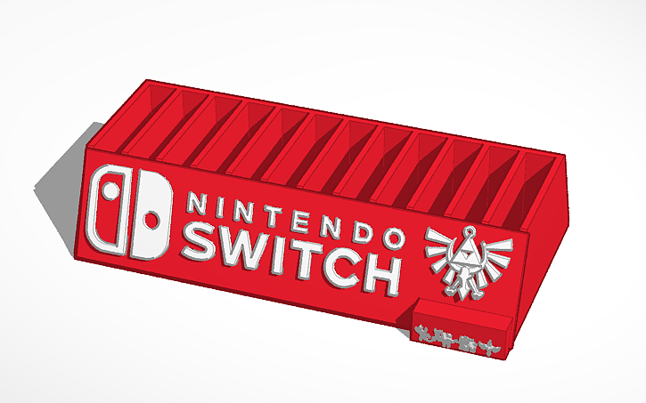 3D design Nintendo Switch Game Card Holder - Tinkercad