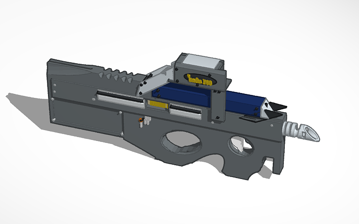 3D design p90 custom | Tinkercad