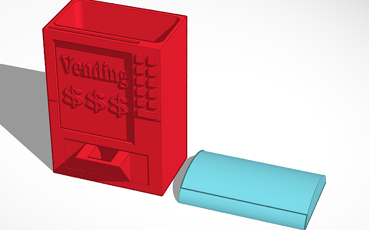 3D design Vending Machine V2 - Tinkercad