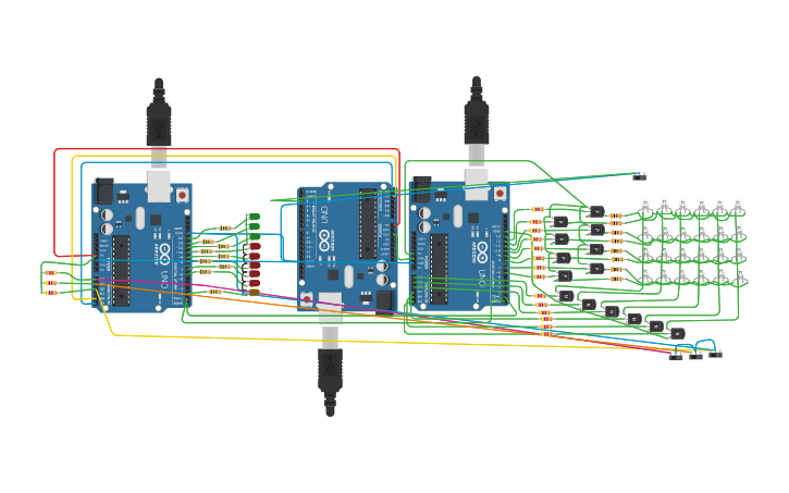 Circuit design 3 arduinos v2 - Tinkercad Circuit design 3 arduinos v2 - Tinkercad