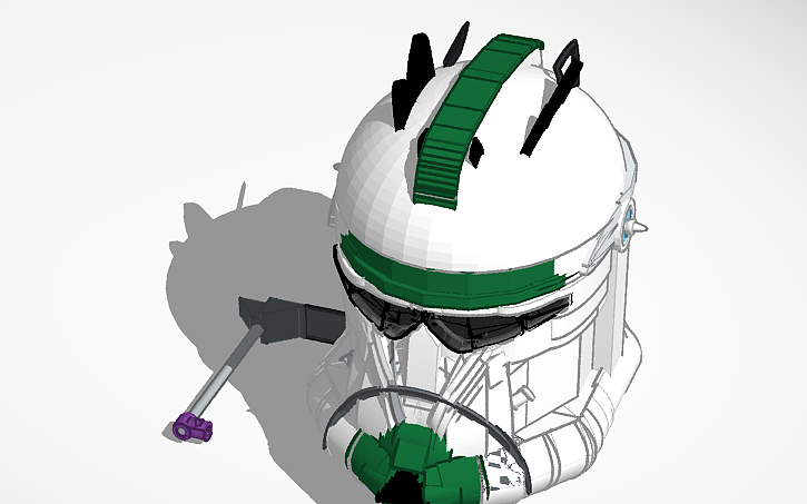 3D design grand general recon helmet - Tinkercad
