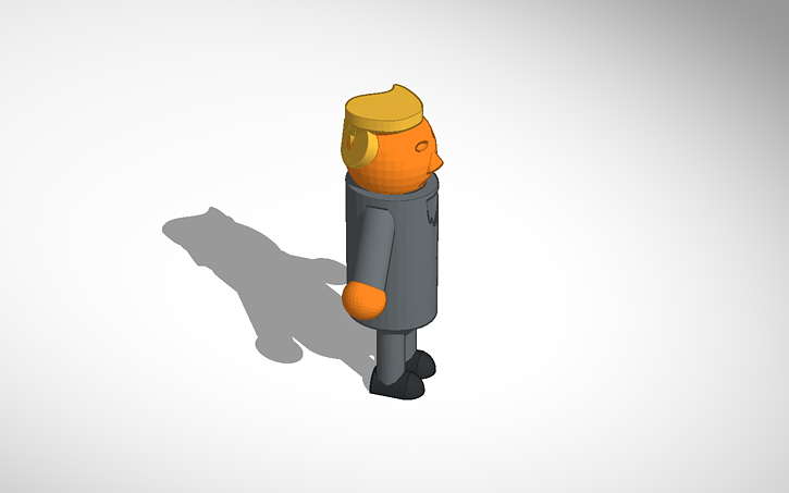 3D design Donald Trump - Tinkercad