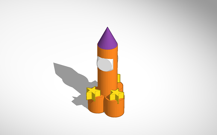 3D design raket - Tinkercad