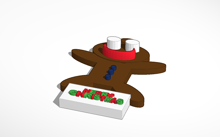 3D design Gingerbread Man | Tinkercad