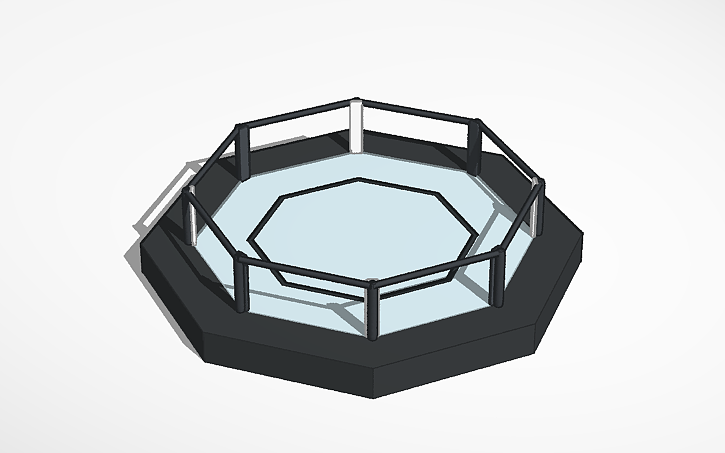 3D design MMA Octagon Cage - Tinkercad