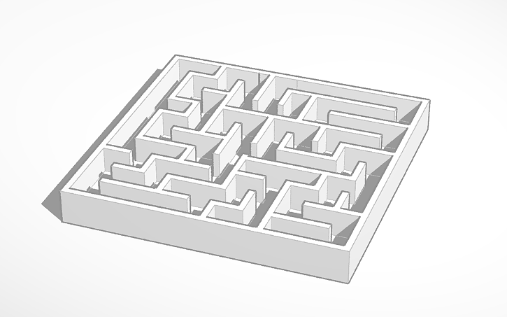 3D design Closed Maze - Tinkercad