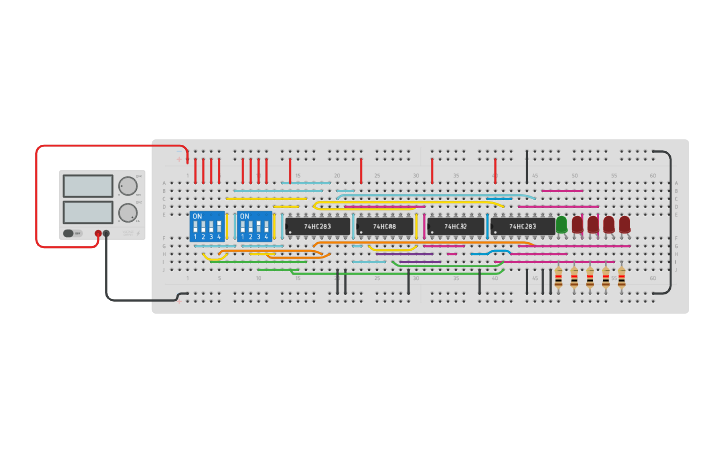 Circuit Design 4 Bit Bcd Adder Tinkercad