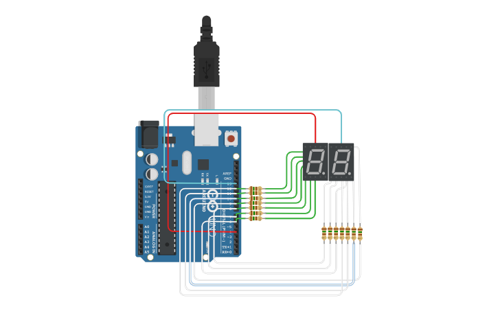 Circuit Design Number In Class Tinkercad