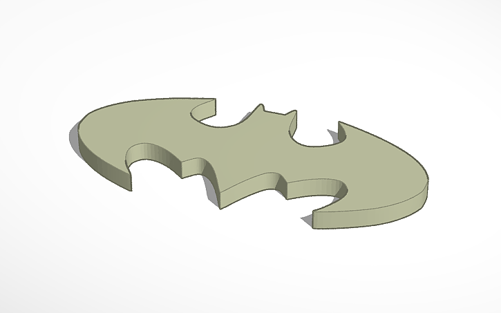 3D design batman logo | Tinkercad