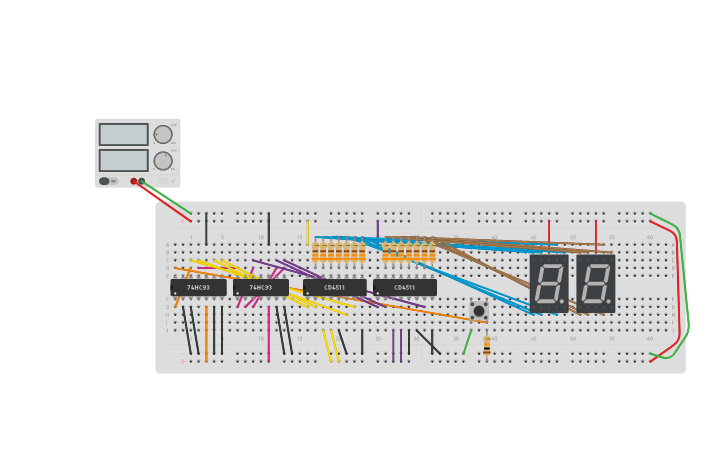 Circuit Design Decodificador Tinkercad