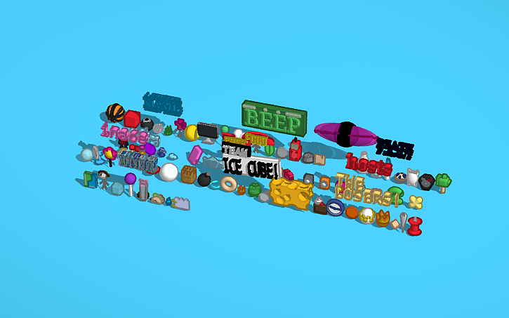 3D design BFB/TPOT Assets I Made :) - Tinkercad