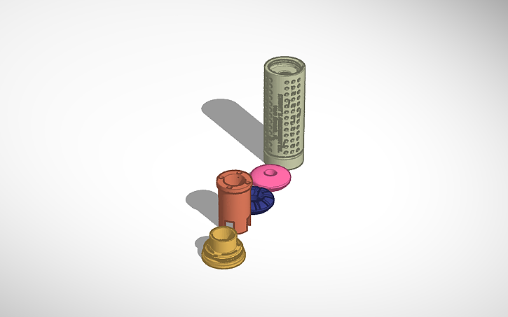 3D design Airsoft Silencer - Tinkercad