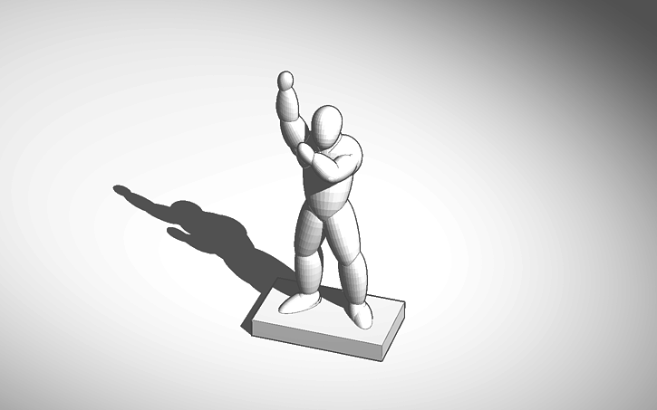 3D design dance pose - Tinkercad