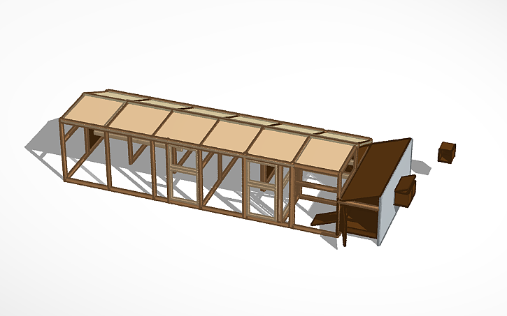 3D design Chicken Coop - Tinkercad