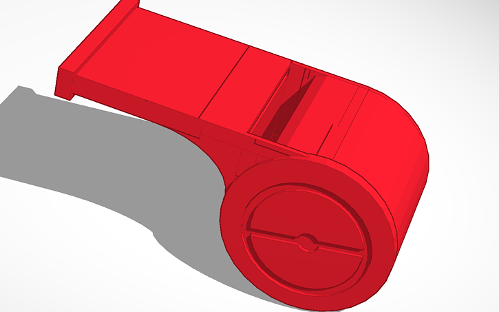 3D design Whistle - Tinkercad