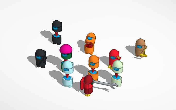 3D design Among Us - Tinkercad