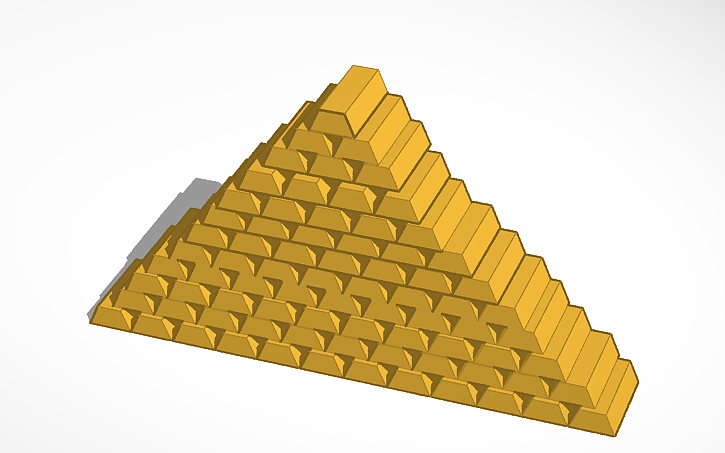 3D design gold - Tinkercad