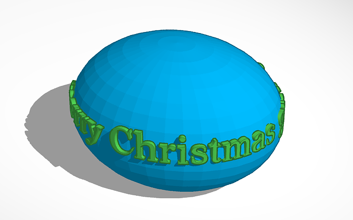 3D design christmas ornament for your granparents - Tinkercad