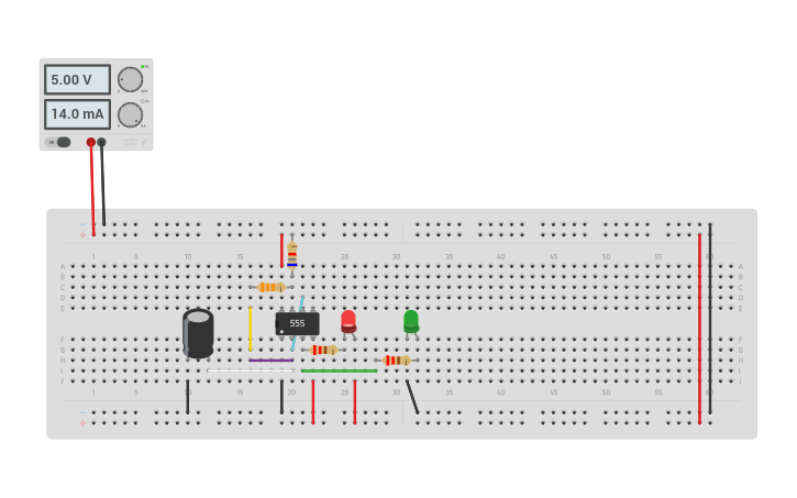 Circuit design semaforo peatonal con circuito integrado 555 ...