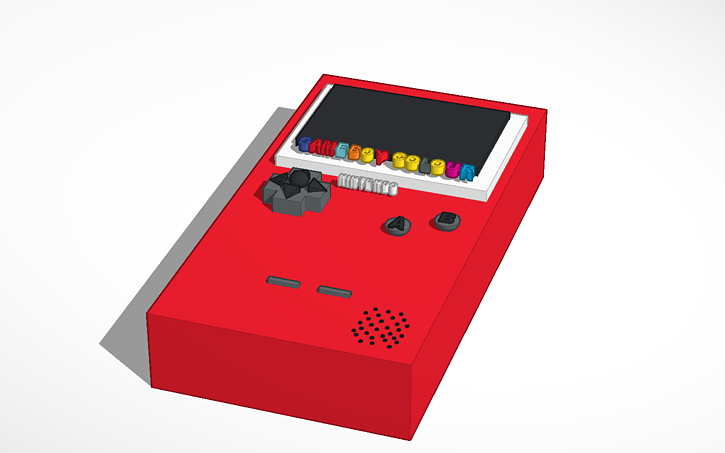 3D design GAMEBOY - Tinkercad
