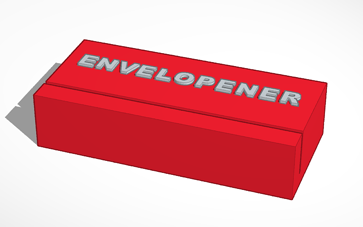 3D design Envelopener | Tinkercad