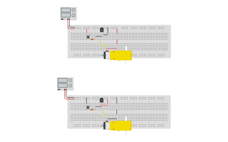 Circuit design Circuito con npn y pnp - Tinkercad Circuit design Circuito con npn y pnp - Tinkercad