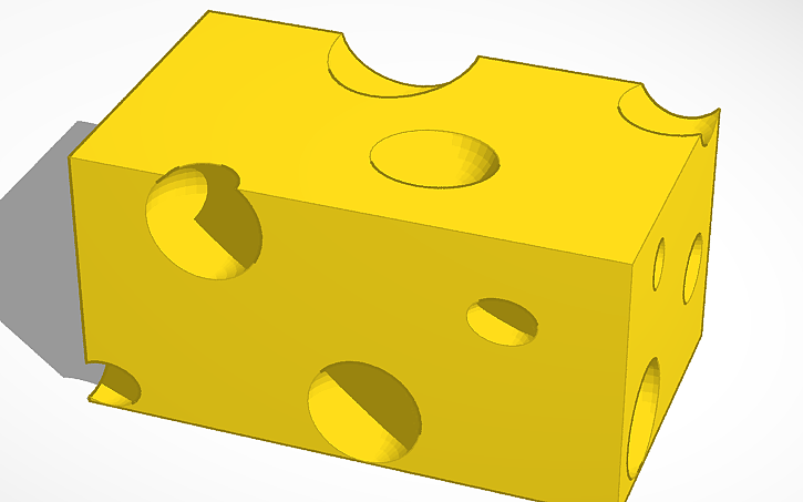 3D design Cheese - Tinkercad