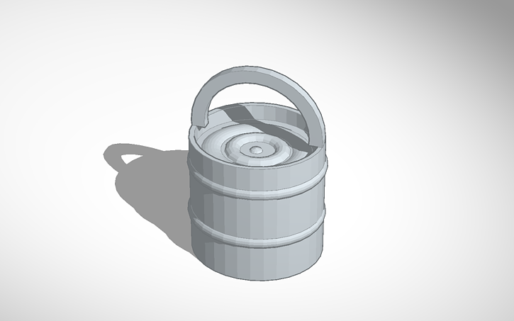 3D design bucket - Tinkercad