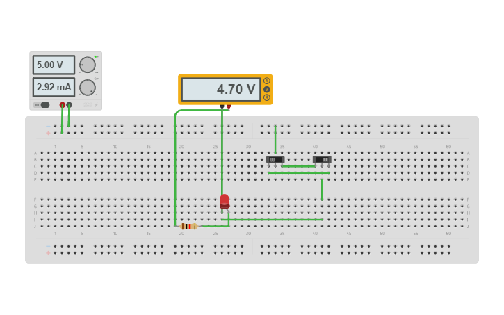 Circuit design X-OR GATE - Tinkercad