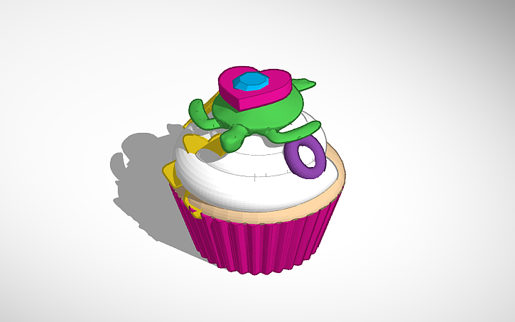 3D design avery moss - cupcake - Tinkercad