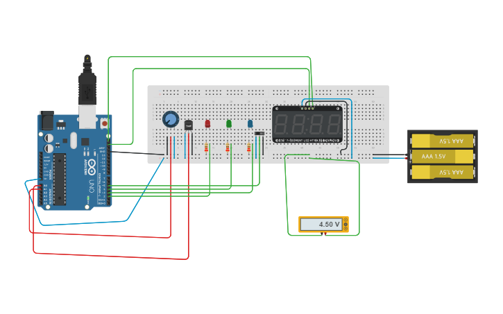 Circuit design Temperature Threshold Circuit - Tinkercad