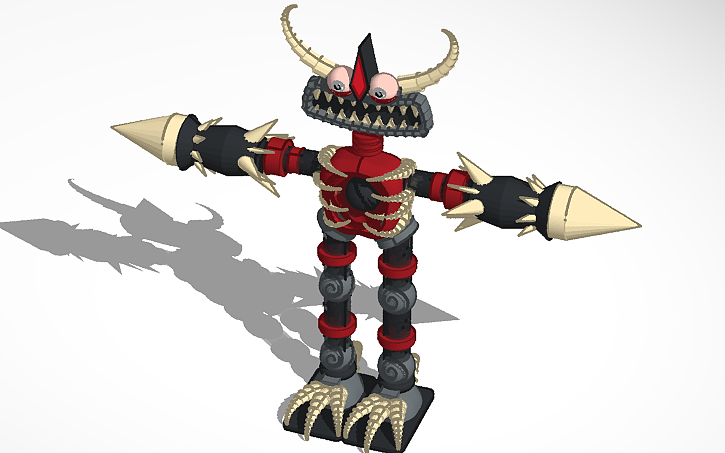 3D design Shadow epic wubbox (T-pose) - Tinkercad