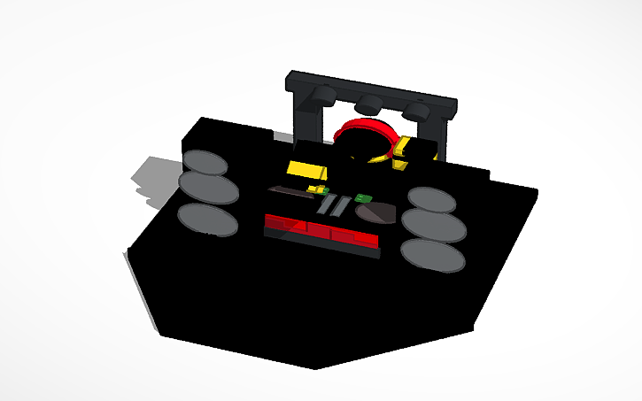 3D design Dj Booth - Tinkercad