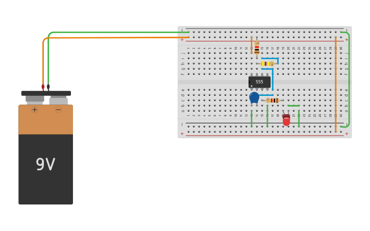 Circuit Design Flash Led With 555 Timer Tinkercad